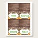 Autumn Folded Food Tent Cards Printable, Brown Orange Editable Pdf ...
