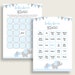 Elephant Baby Shower Bingo Cards Printable Blue Grey Baby - Etsy