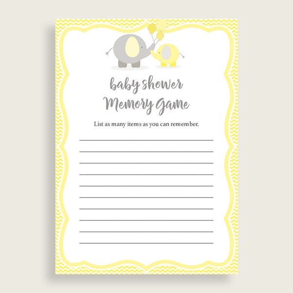 Elephant Memory Game - Etsy