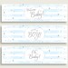 Silver Blue Water Bottle Labels Printable Winter Water Bottle - Etsy