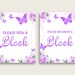 Purple White Please Sign A Block Sign and Decorate A Block Sign ...