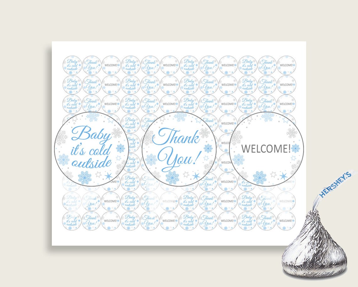 Hershey Kisses Baby Shower Hershey Kisses Snowflake Baby | Etsy