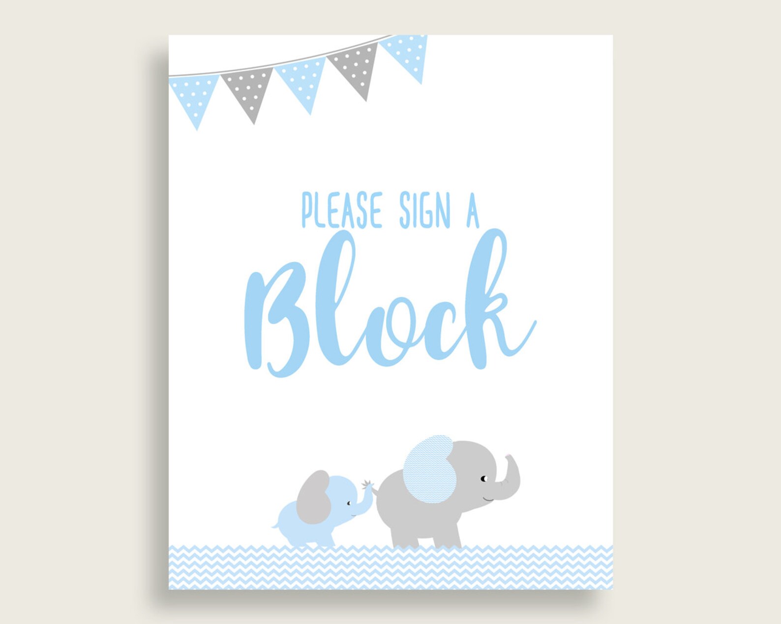 Blue Grey Please Sign A Block Sign and Decoarate A Block Sign - Etsy