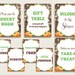 Autumn Baby Shower Gender Neutral Table Signs Printable, Brown Orange ...