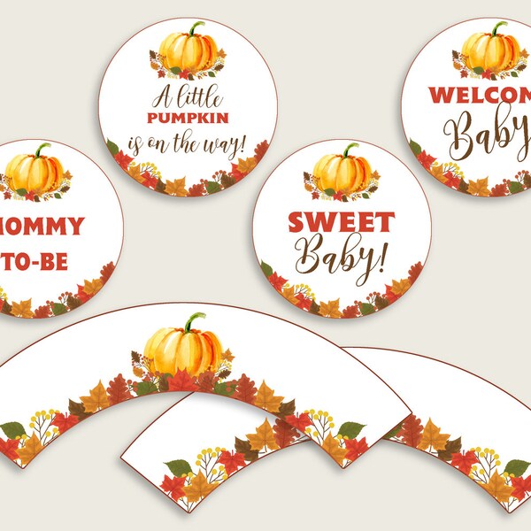 Fall Cupcake Toppers - Etsy