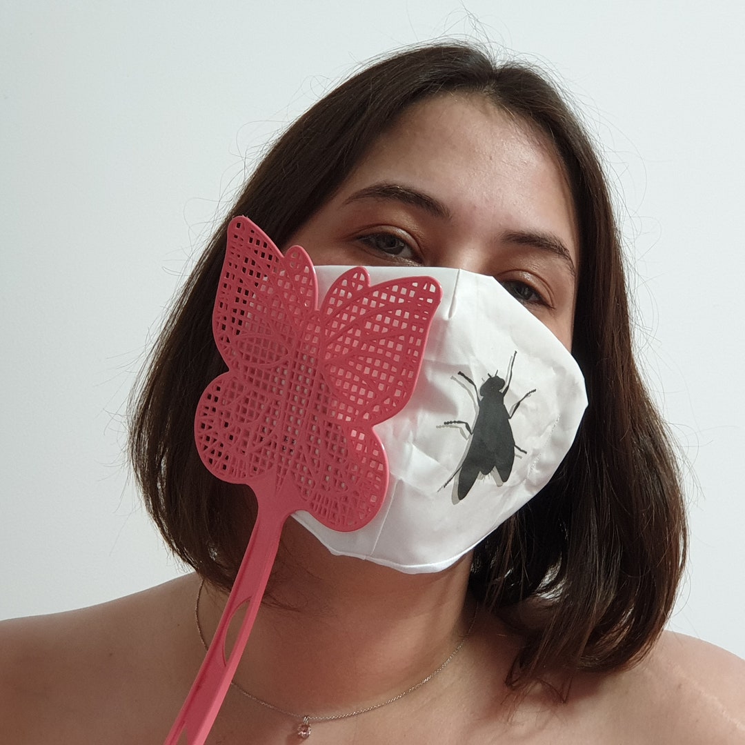 AWESOME Custom Designed Hand-made fly Face Mask - Etsy
