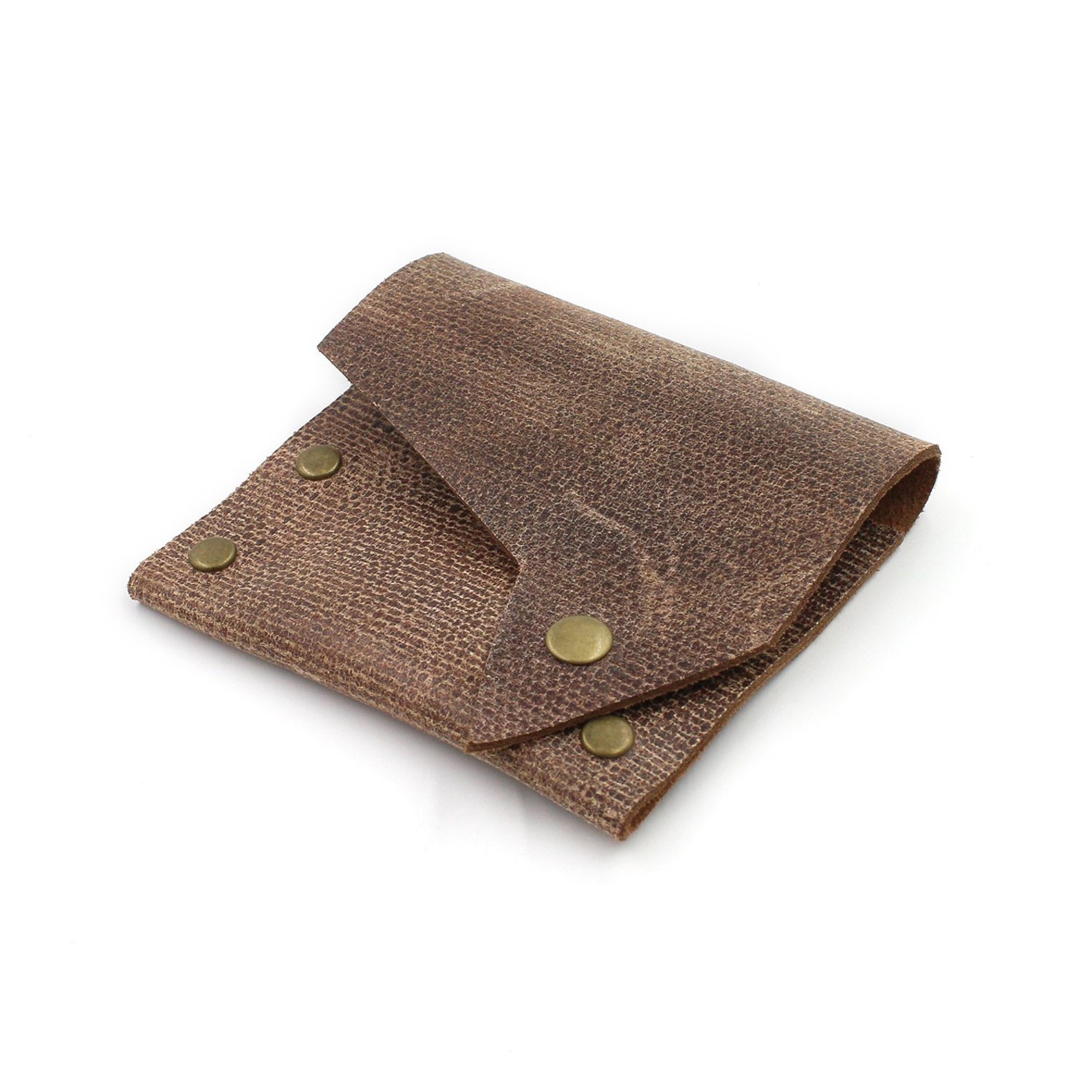 Distressed Brown Leather Coin Purse/ Leather Wallet / Money Holder - Etsy