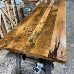 Rough Hewn Oak Table Top - Etsy