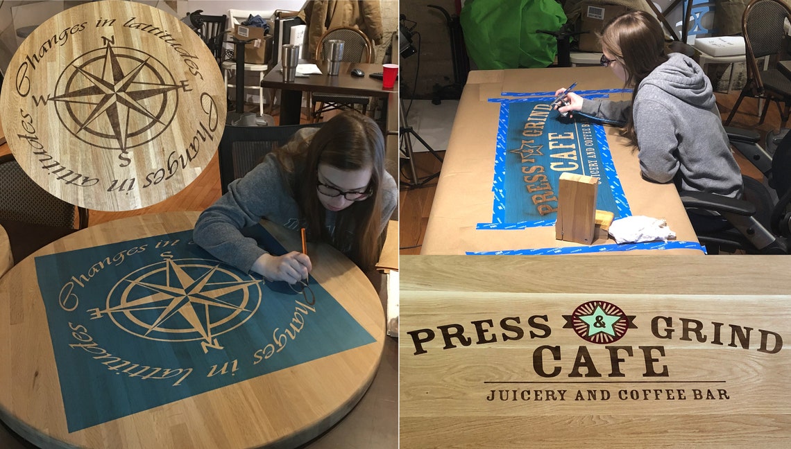 Custom Logo Table Tops - Etsy