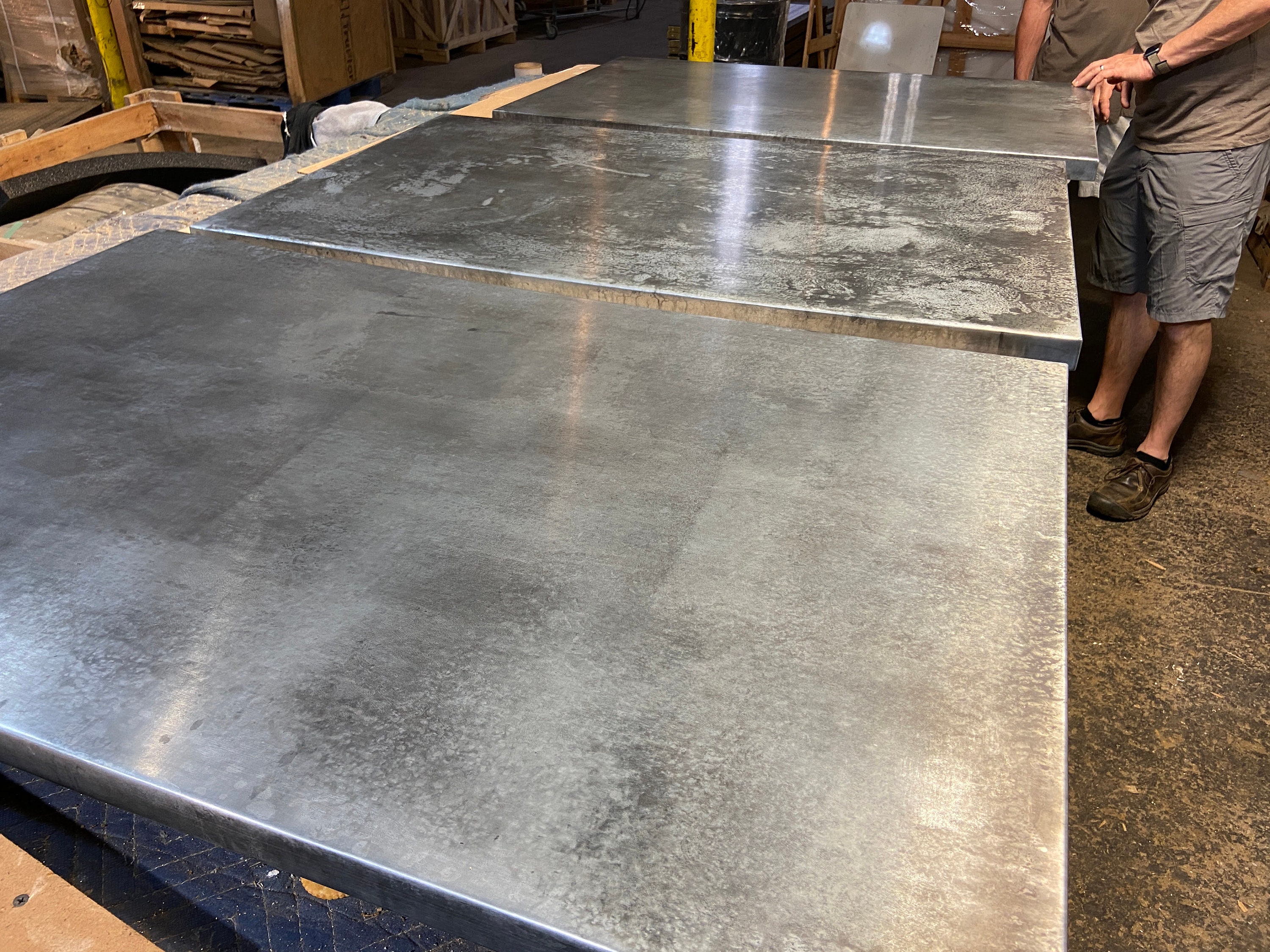 Square Zinc Table Top - Etsy