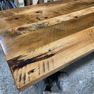 Rough Hewn Oak Table Top - Etsy