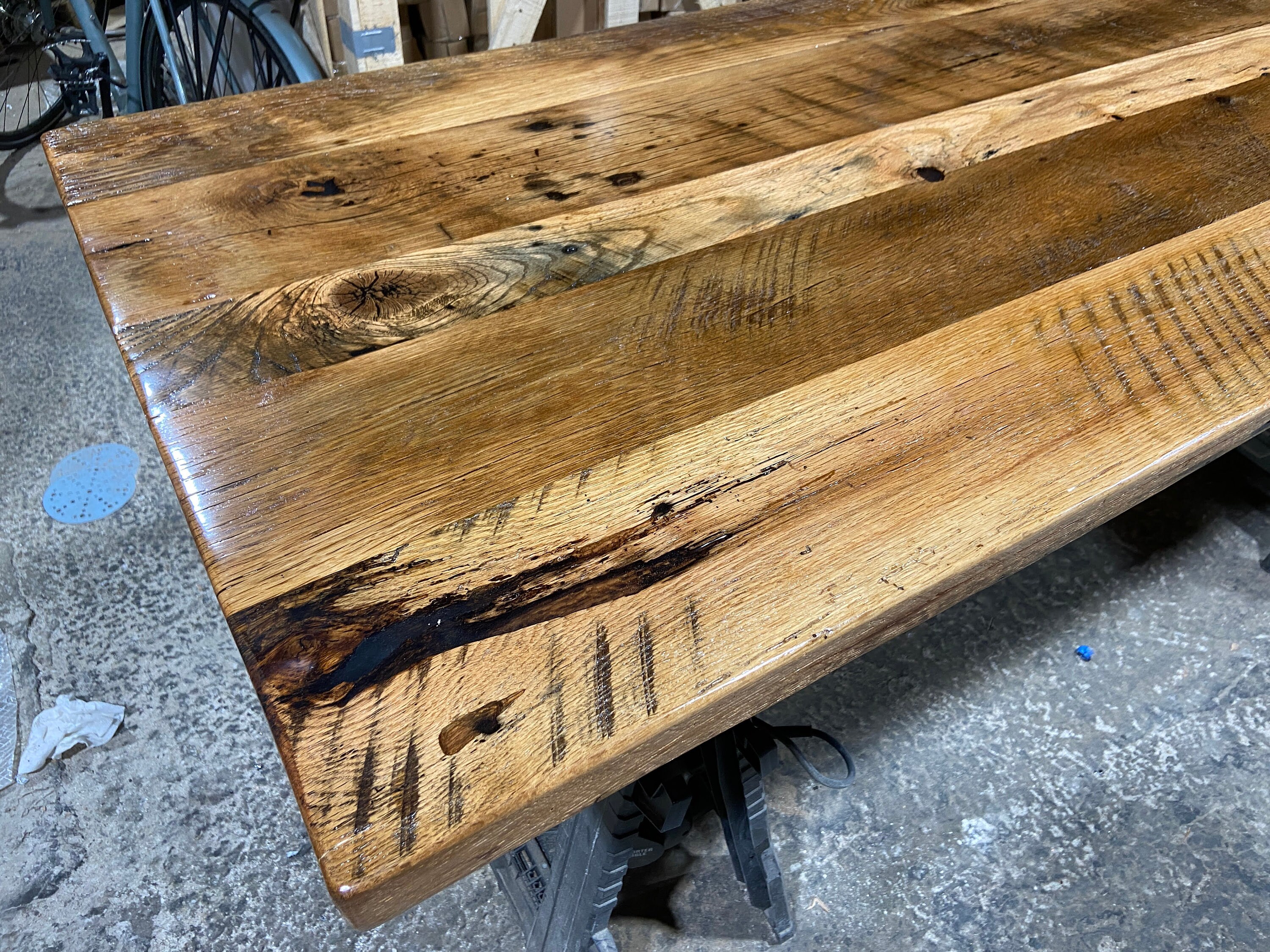 Rough Hewn Oak Table Top - Etsy