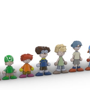 Digimon Adventure Piedmon Keychain Digi Destined- 3D Printed Digital ...