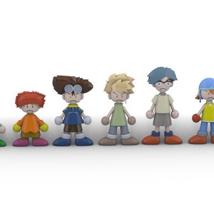 Digimon Adventure Piedmon Keychain Digi Destined- 3D Printed Digital ...