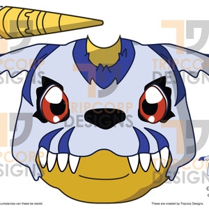 Digimon Adventure Inspired Masks - Party Photo Booth Props - Digital ...