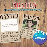 Editable Wanted Poster Template: Custom 18x24 Canva Design (digital ...