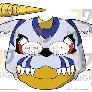 Digimon Adventure Inspired Masks - Party Photo Booth Props - Digital ...