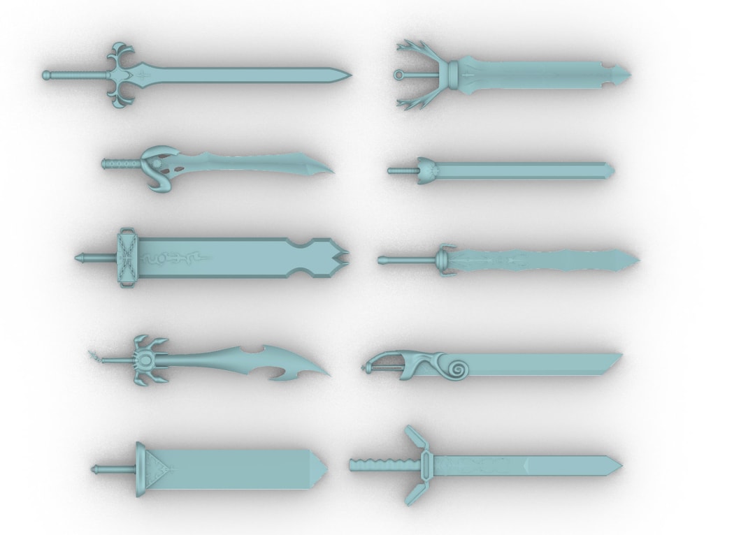 Digital Rave Master Inspired Sword Collection 3D Stls - Digital Files ...