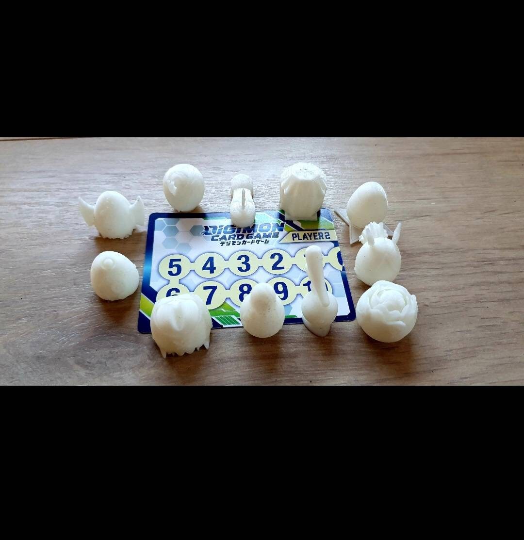 Digimon Inspired TCG Digi-egg Memory Counters 3D Printed - Etsy