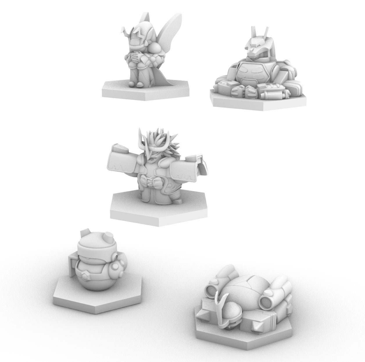 Digimon Frontier Inspired Human Spirits - Digimon Frontier 4.0 - 3D ...