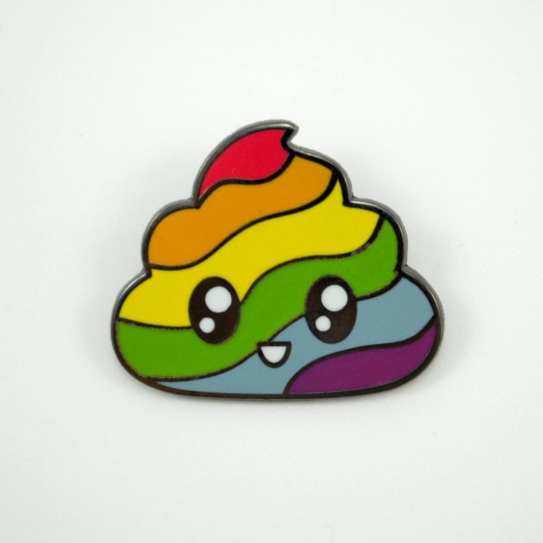 Unicorn Poop Emoji Cute Enamel Pin - Etsy