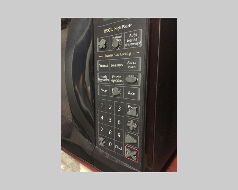 Microwave Tactile Stickers - Etsy