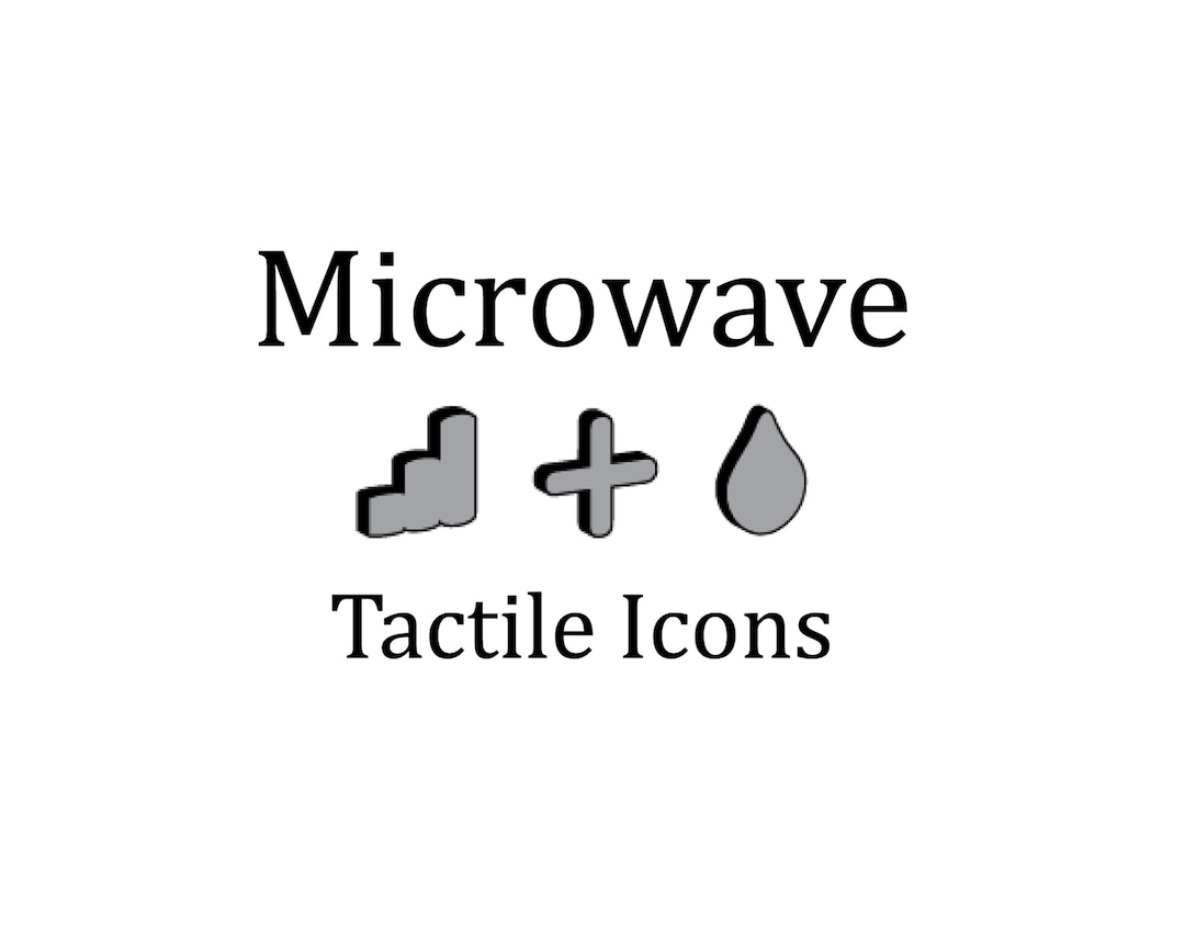 Microwave Tactile Stickers - Etsy