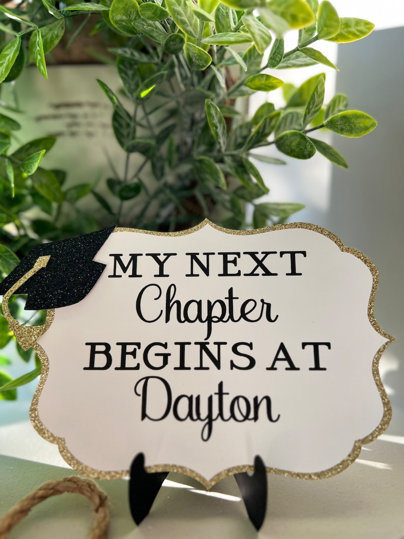 My Next Chapter Starts at Graduation Table Sign Graduation - Etsy