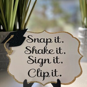 Snap It, Shake It, Sign It, Clip It Sign - Photo Guest Book Sign ...