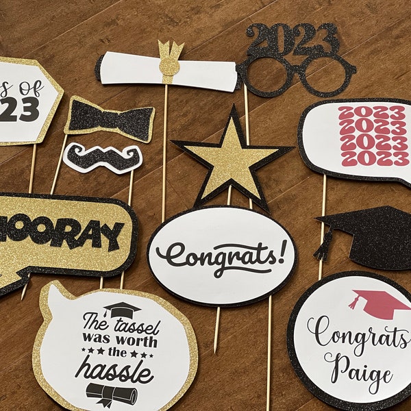Graduation Photo Booth Props - Etsy