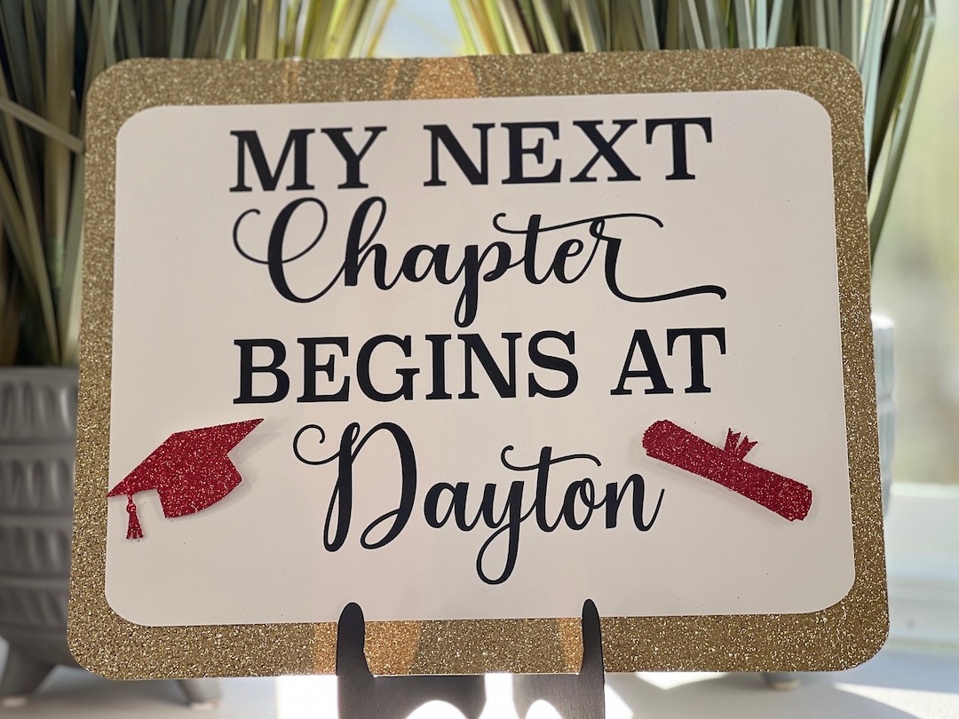 My Next Chapter Starts at - Graduation Table Sign - Graduation ...