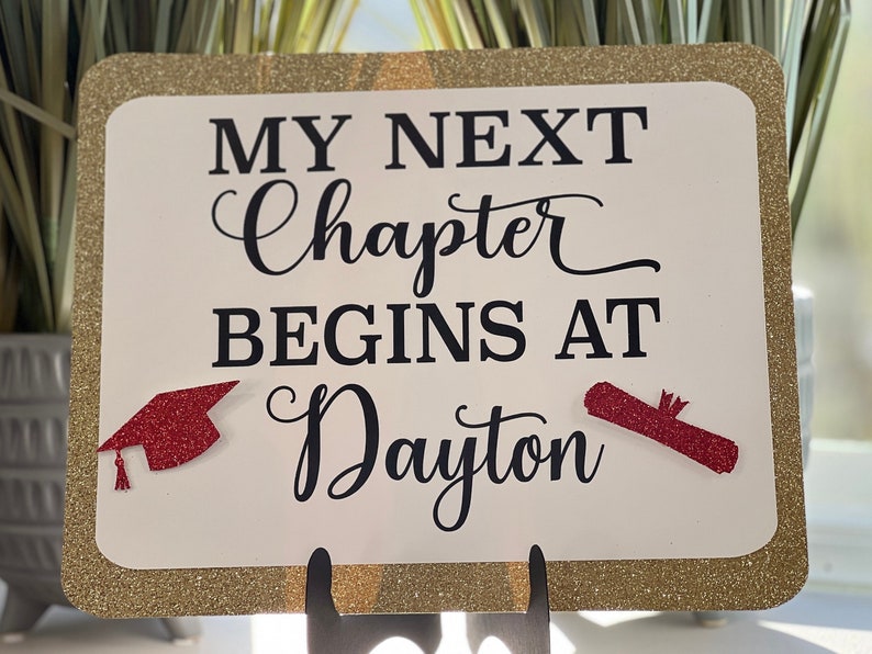 My Next Chapter Starts at Graduation Table Sign Graduation - Etsy