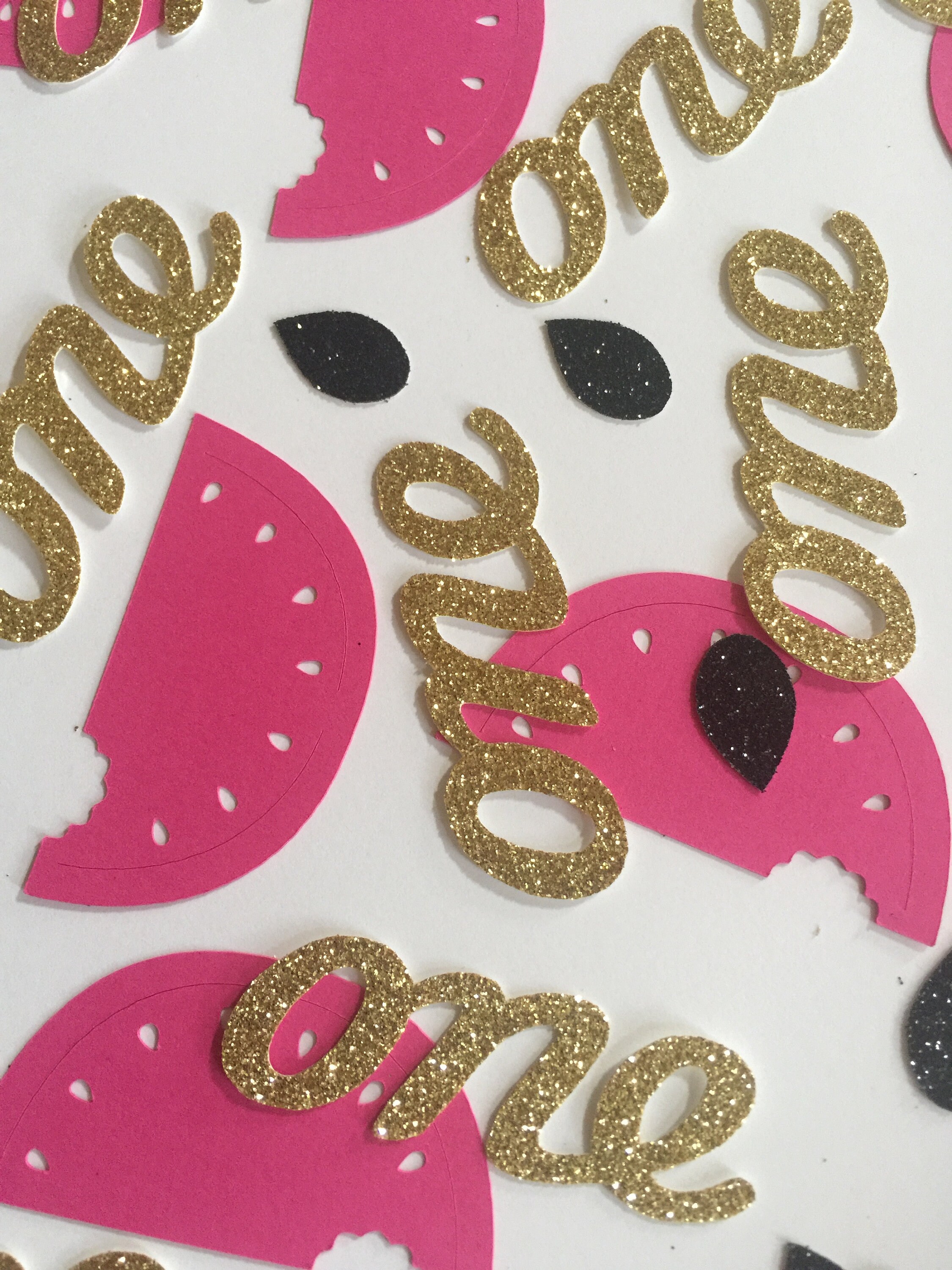 Watermelon Confetti One in a Melon Summer Party One | Etsy
