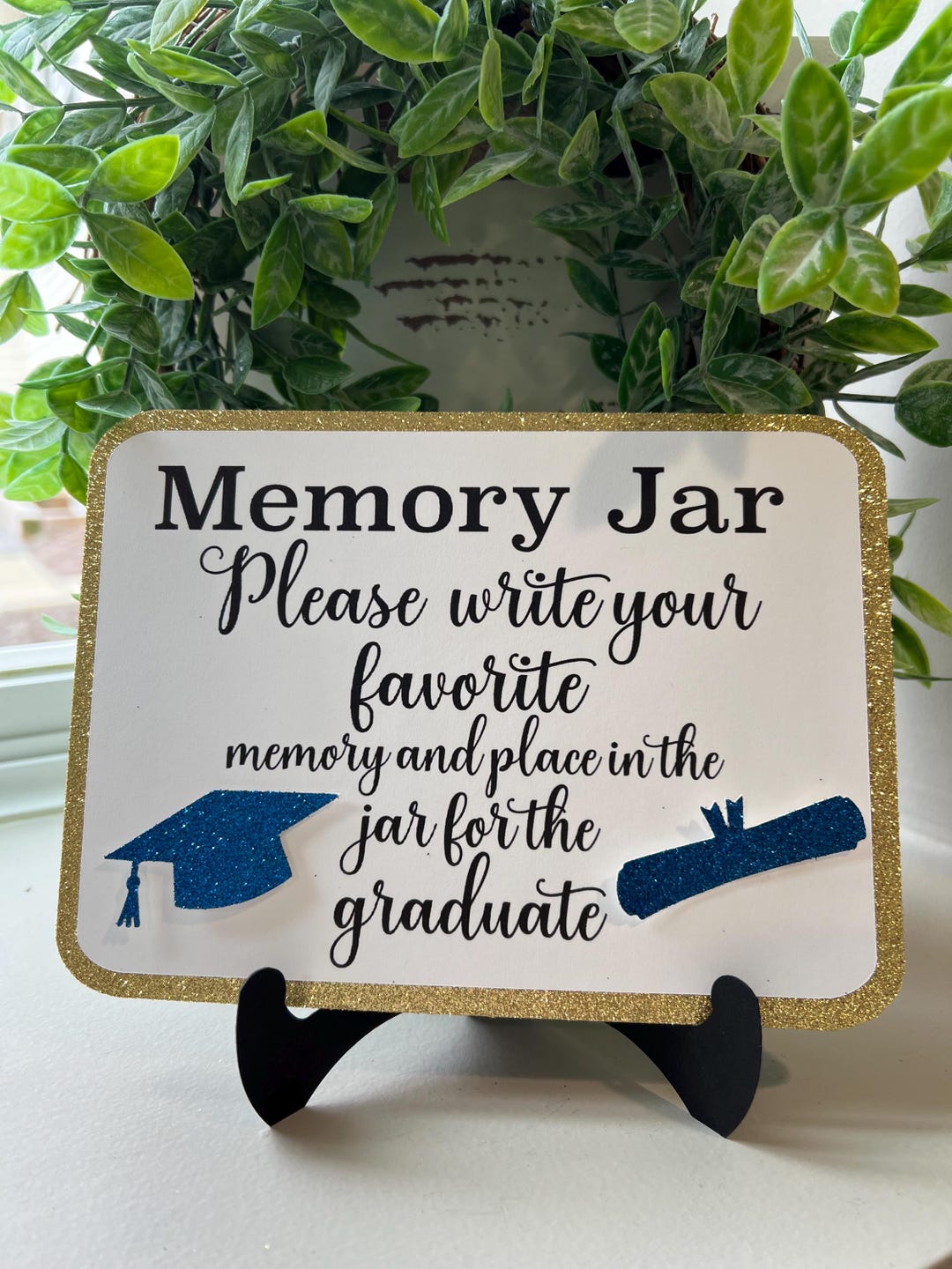 Graduation Memory Jar Tag - Graduation Party Idea - Memory Tag 7x5 ...