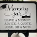 Graduation Memory Jar Tag Graduation Party Idea Memory Tag 10x8 - Etsy