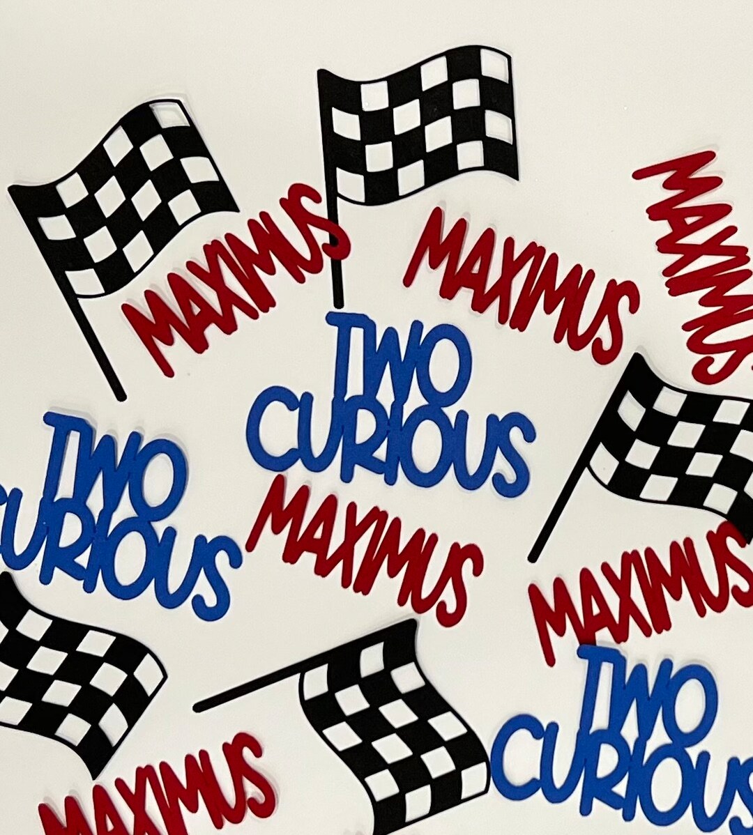 Personalized Race Car Confetti - Race Car - Two Curious - Table ...