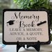 Graduation Memory Book Sign - Graduation Party Idea - Memory Book Sign ...