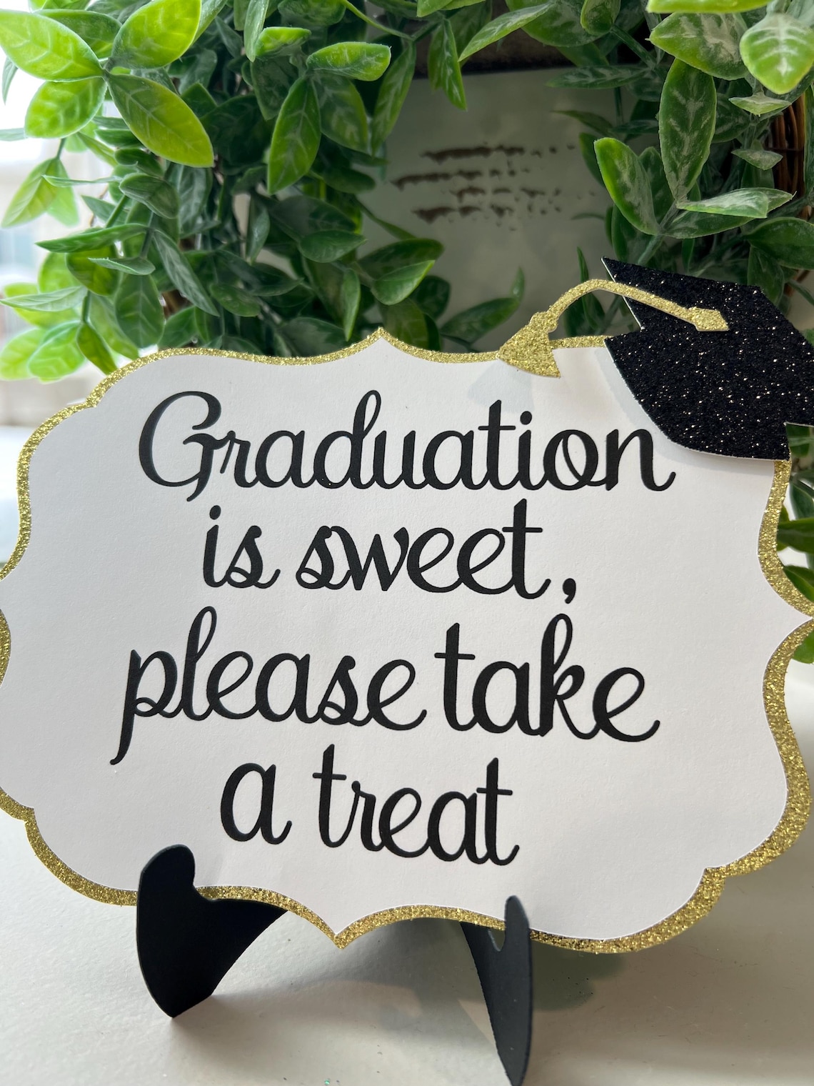 Graduation is Sweet Please Take a Treat Sign - Graduation Table Candy ...
