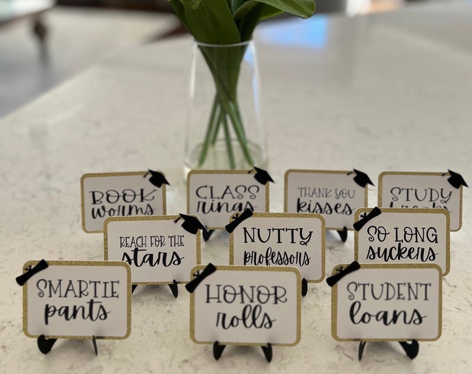 Candy Buffet Sign - Graduation Candy Bar -graduation Party Favors ...