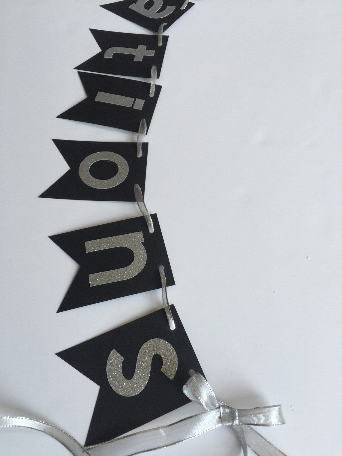 Congratulations Banner - Black and Silver Graduation Banner - Black and ...