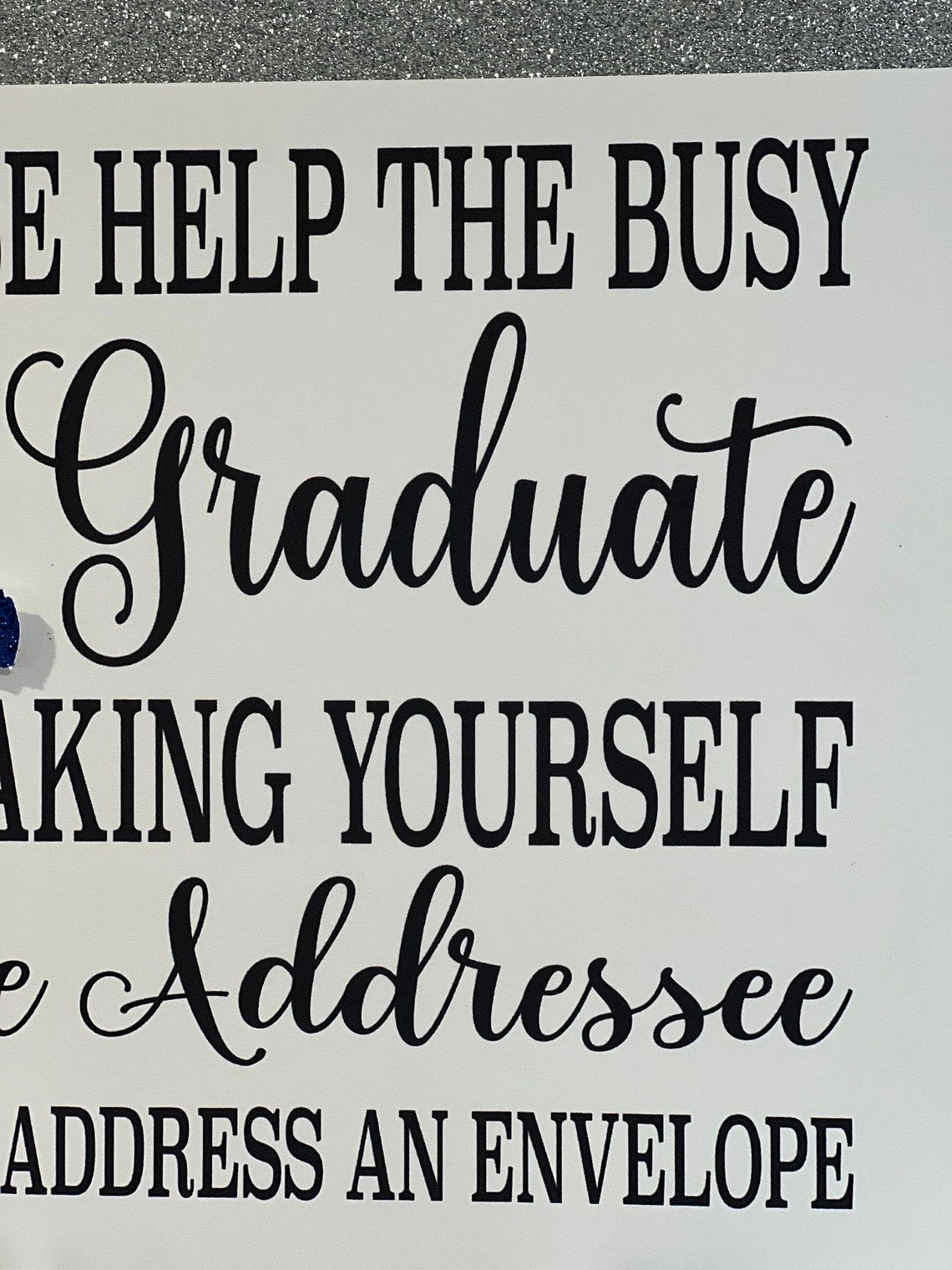Address an Envelope for the Graduate Sign - Graduation Party Sign ...
