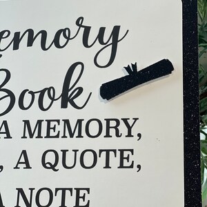 Graduation Memory Book Sign - Graduation Party Idea - Memory Book Sign ...
