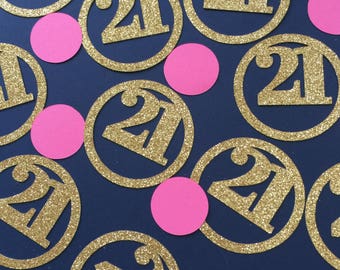 21st Birthday Confetti/ 21st Birthday Party Decorations/21st - Etsy