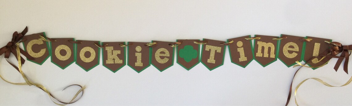 Girl Scout Troop Banner Cookie Time | Etsy