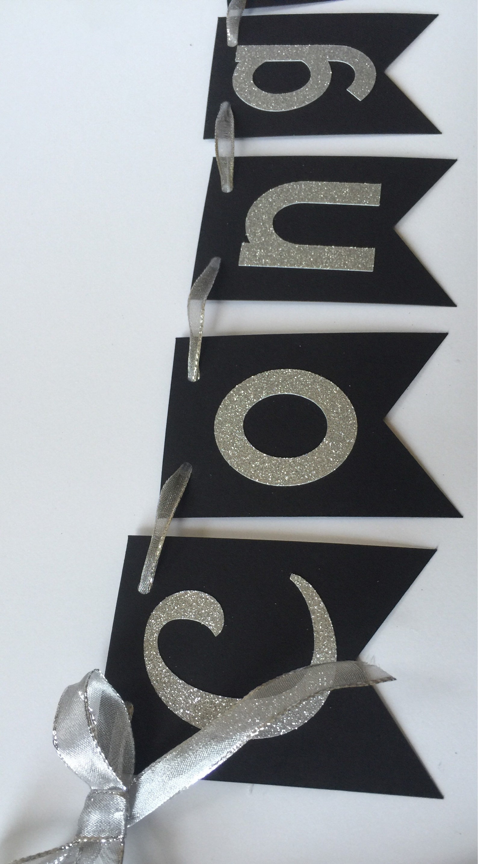 Congratulations Banner - Black and Silver Graduation Banner - Black and ...