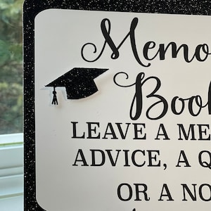 Graduation Memory Book Sign - Graduation Party Idea - Memory Book Sign ...