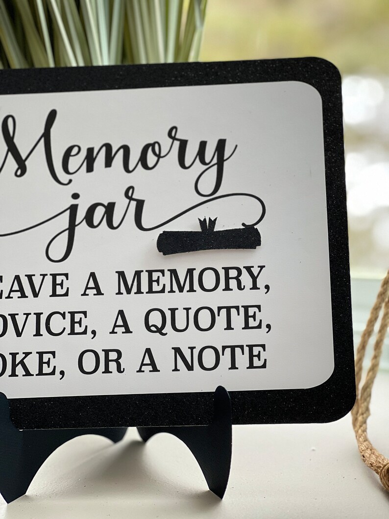 Graduation Memory Jar Tag Graduation Party Idea Memory Tag - Etsy