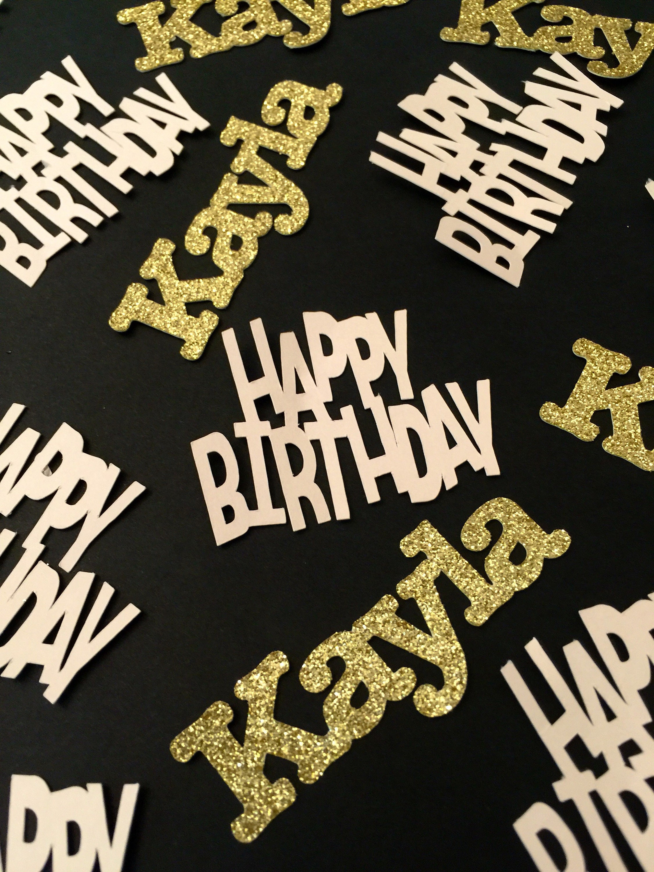 Personalized Name Birthday Confetti 30CT - Etsy