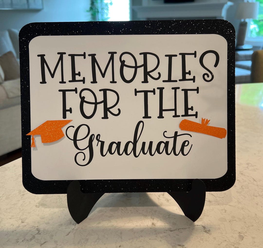 Graduation Memory Sign - Memories for the Graduate- Graduation Party ...