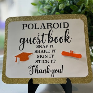 Polaroid Party Sign - Graduation Sign - Picture Table Sign - 10x8 ...